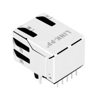 China LPJG16702CNL 1000 Base-T 1x1 Port Magnetics RJ45 Jack With Transformer Tab Up Without Led for sale