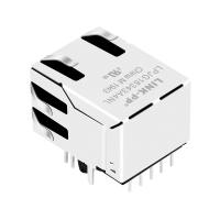 China Halo HFJT1-1G41-L55RL Compatible LPJG16343A4NL 1000 Base-T Single Port RJ45 Magjack Tab Up Green&Yellow/Green&Yellow Led for sale