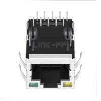 China LPJG16326AENL 100/1000 Base-T Single Port RJ45 MagJack Tab UP Green/Yellow Led for sale