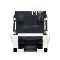 China LPJK70409A206NLS 100 Base-T Low Profile RJ45 Magjack Tab Up Orange&Green/Green Leds for sale
