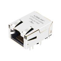 China LPJK7001A98NL Low Profile RJ45 jack With 100 Base-T Integrated Magnetics Tab Up Orange&Green/Yellow Leds for sale