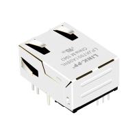 China LPJK7001A98NL Low Profile RJ45 jack With 100 Base-T Integrated Magnetics Tab Up Orange&Green/Yellow Leds for sale