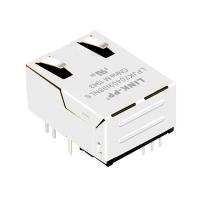 China LPJK70409I98NLS Tab Up Low Profile RJ45 jack 100 Base-T With Magnetics Orange&Green/Yellow Leds for sale