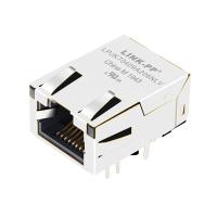 China Belfuse L829-1T1T-47 Compatible LPJK70409A206NLV 100 Base-T Low Profile RJ45 Magjack Tab Up Orange&Green/Green Leds for sale