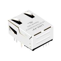 China Belfuse L829-1J1T-47 Compatible LPJK70409A98NLV 100 Base-T Low Profile RJ45 Magnetics jack Tab Up Orange&Green/Yellow Leds for sale