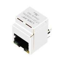 China LPJD1155BDNL 10/100Base-T RJ45 POE Vertical MagJack With Rectifier Bridge Green/Green Leds for sale