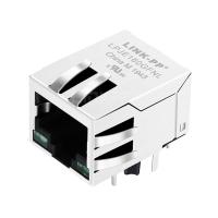 China LPJE160GFNL 1X1 Port RJ45 Modular Jack Without Magnetics Tab Down Green/Green Led for sale