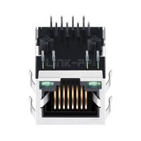 China Halo HJF11-2450E-L11 Compatible LPJE160GFNL RJ45 Modular Jack Without Magnetics Tab Down Green/Green Led for sale