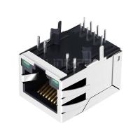 China Halo HJF11-2450E-L11 Compatible LPJE160GFNL RJ45 Modular Jack Without Magnetics Tab Down Green/Green Led for sale