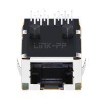 China Belfuse L837-1X1T-47 Compatible LPJK70409CNLS Low Profile RJ45 Mag jack 100 Base-T Tab Up Without Leds for sale