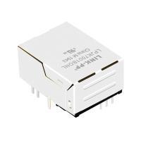 China LPJK7001BONL 100 Base-T RJ45 Connector Low Profile Tab Up With Yellow&Green/Yellow Leds for sale