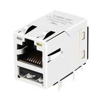 China Belfuse 0821-1X1T-43-F Compatible LPJU3936AONL 1000 Base-T RJ45 jack with Single USB Orange&Green/Yellow Leds for sale