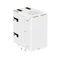 China RU2-1150HU13 Compatible LPJU4281A64NL 1000 Base-T RJ45 Mag jack Dual USB Tab Up Orange&Green/Yellow Leds for sale