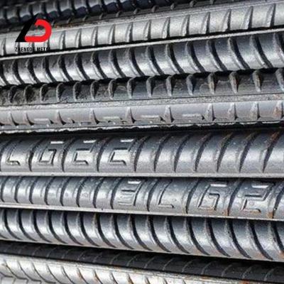 China HRB600 Hot Rolled Steel Rebar 6-12mm Diameter with Nut Washer Connection - 600MPa Tensile Strength Custom Lengths for sale
