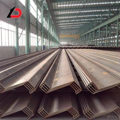 China Hot Rolled Steel Sheet Pile U/Z Type 320-750mm Low Carbon Mild Steel for Construction Applications for sale