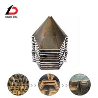 China Hot Rolled U-Shaped Steel Sheet Piles Type 2 & 3 - 320mm to 700mm Widths with 5-13mm Thickness for sale