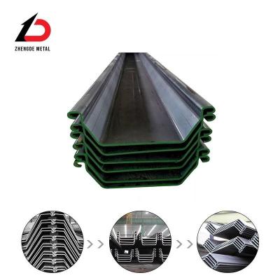China Custom Steel Sheet Pile 9m 12m 15m 18m 24m Lengths for Flood Protection and Construction Applications for sale