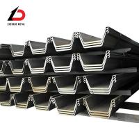 China SY290 Cold Rolled U Steel Sheet Pile 320-750mm Width for Retaining Walls and Cofferdams for sale
