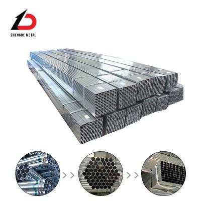 China ASTM DN60 DN80 Sch20 40 Galvanized Round Pipe Square Rectangle Tube Thin Wall Thick Wall Large Diameter Welded Steel Pipe for sale