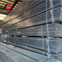 China JIS Galvanized Square Steel Pipe Hot Dip Zinc Coated Carbon Steel Tube 20x20mm to 100x100mm for Greenhouse Structure for sale