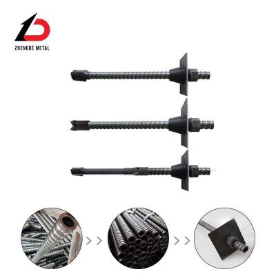 China Hollow Grouting Rock Bolt System with Pressure Grouting up to Dozens of Kilograms for Radial and Slope Reinforcement for sale