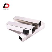 China AISI 201 304 316 430 Stainless Steel Square Pipe Rectangular Tube Hairline Hollow Section 1.5mm for sale