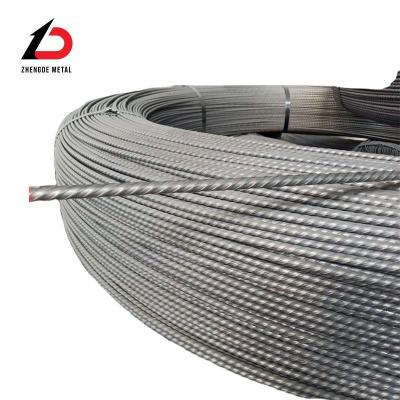 China 12mm Prestressed Steel Strand PC Cable High Tensile Wire for Concrete Construction Bridges 1770MPa Strength for sale