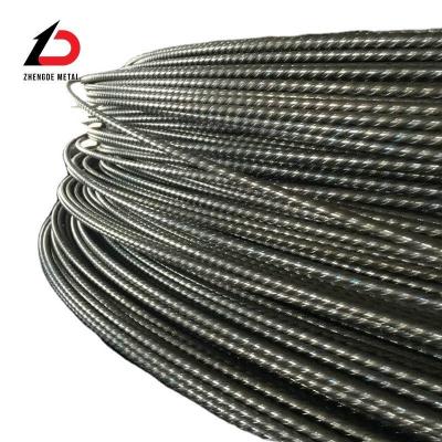 China Indented PC Wire Low Relaxation Prestressed Concrete Steel Wire SWRH82B 4.0mm-12.0mm Diameter for sale