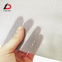 China Perforated Metal Mesh Sheets 1.5mm-2.0mm Thickness for Acoustic Speaker Grilles and Noise Control for sale