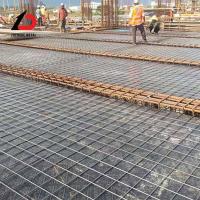 China Galvanized Z40 Steel Reinforcing Mesh 7.6mm-12mm Diameter 200x200mm Spacing for Concrete Construction for sale