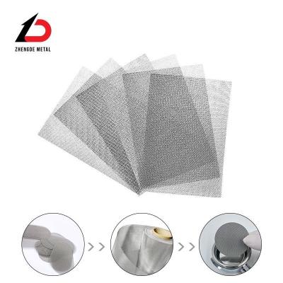 China SS304 316 Stainless Steel Wire Mesh - Plain Weave Square Filter 2.5 to 400 Mesh for Industrial Applications for sale