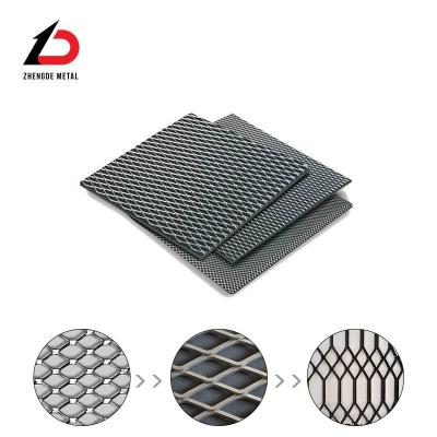 China Mild Steel Expanded Metal Mesh 0.1mm-30mm Thickness with Diamond Pattern for Industrial Fencing and Platforms for sale