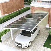 China Polished Aluminium Car Parking Shed Resistant Polycarbonate Roof Modern Design for sale