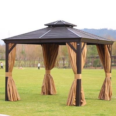 China Gazebo with Adjustable Roof  Outdoor Hardtop Gazebo  Gazebo Canopy for sale