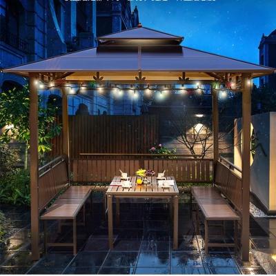China Outdoor Hardtop Gazebo  Waterproof Gazebo Sun Shade Shelter  Aluminum Gazebo for sale