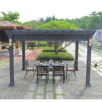 China Customizable Aluminum Louvered Luxury Motorised Modern Outdoor Pergola for sale