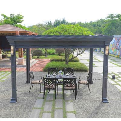 China Customizable Aluminum Louvered Luxury Motorised Modern Outdoor Pergola for sale