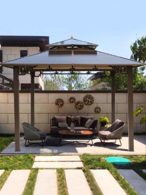 China Outdoor Hardtop Gazebo Hardtop Gazebo With Galvanized Steel Roof And Aluminum Frame for sale