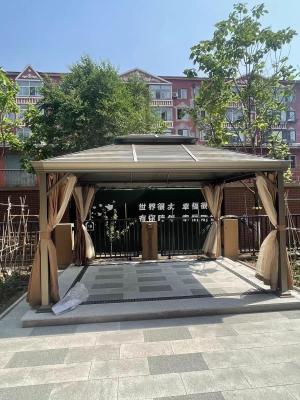 China Hardtop Double-Roofed Aluminum Ventilation Patio Gazebo Multiple Sizes for sale