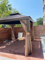 China Gazebo With Galvanized Steel Roof And Aluminum Frame Outdoor Hardtop Gazebo for sale