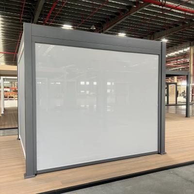China All Weather Conditions Practical Choice Metal Patio Shade Structure With Beige Canopy Color for sale