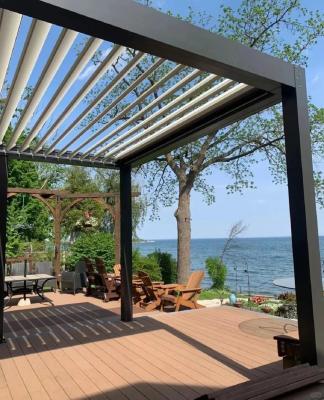 China Motorized Louvered Pergola: Where Light and Breeze Dance in Harmony for sale