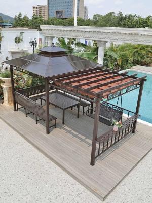 China Garden Gazebo With A Polycarbonate Aluminum Frame Stable Structure For Long term Use for sale