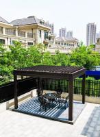 China Aluminum Louvered Pergola Metal Pergola With Retractable Roof Louvered Pergola for sale