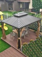 China Adjustable Louvered Patio Pergola Outdoor Hardtop Gazebo Luxury Pergola for sale