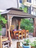China Adjustable Louvered Patio Pergola Outdoor Hardtop Gazebo Luxury Pergola for sale