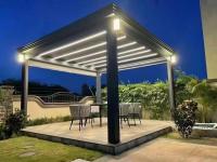 China Aluminium Garden Outdoor Electric Pergola Sunshade, Electric Louvered，Customized Sizes for sale