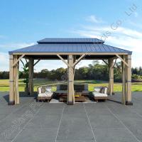 China Hardtop Gazebo With Galvanized Steel Roof And Aluminum Frame Gazebo Canopy for sale