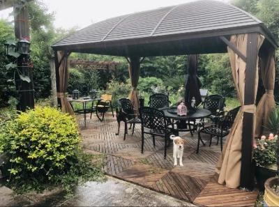 China Hardtop Gazebo With Galvanized Steel Roof And Aluminum Frame Gazebo Canopy for sale