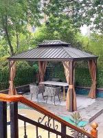 China 10' x 12' Aluminum and Steel Hardtop Gazebo for sale